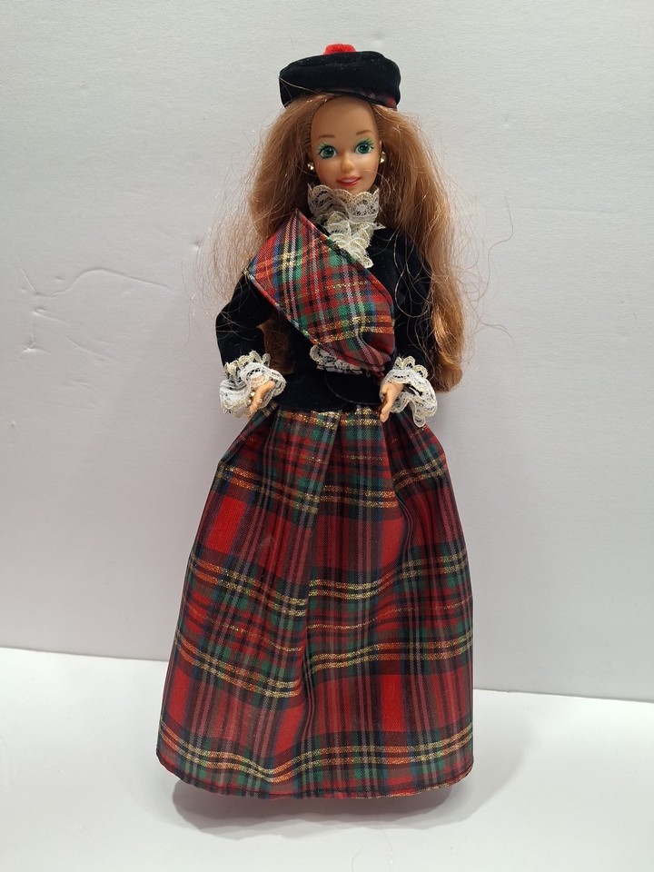 Barbie Doll Scottish 1990 9845 Dolls Of The World Collection Scotland ...