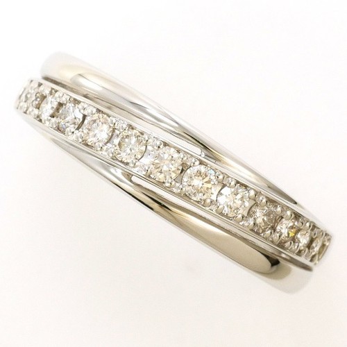 Platinum 900 ring 12Japan size Japan size Diamond 0.30 Free shipping ...
