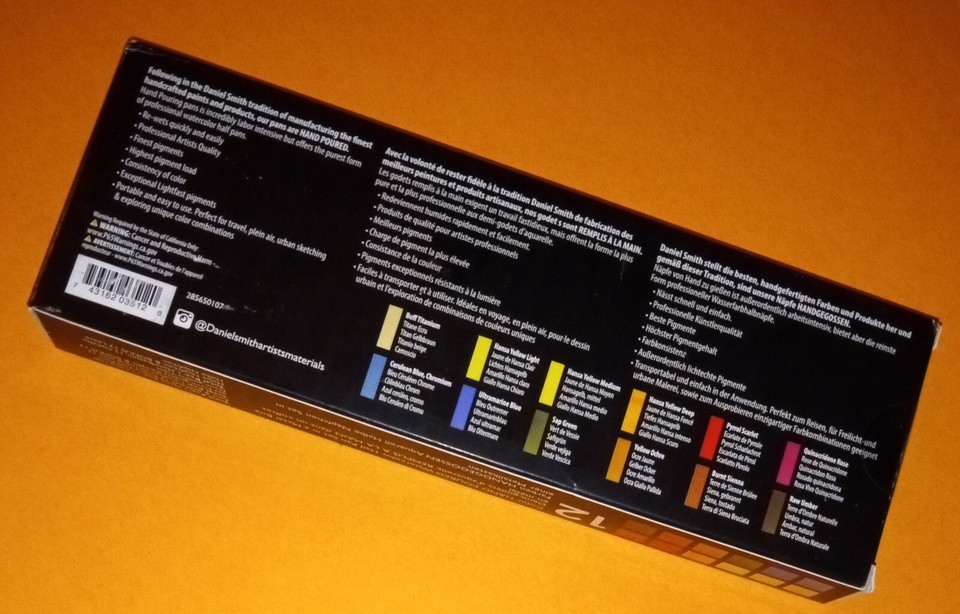 'MUST HAVE' DEALS~DANIEL SMITH EXTRA FINE WATERCOLORS 12 COLOR SET IN ...