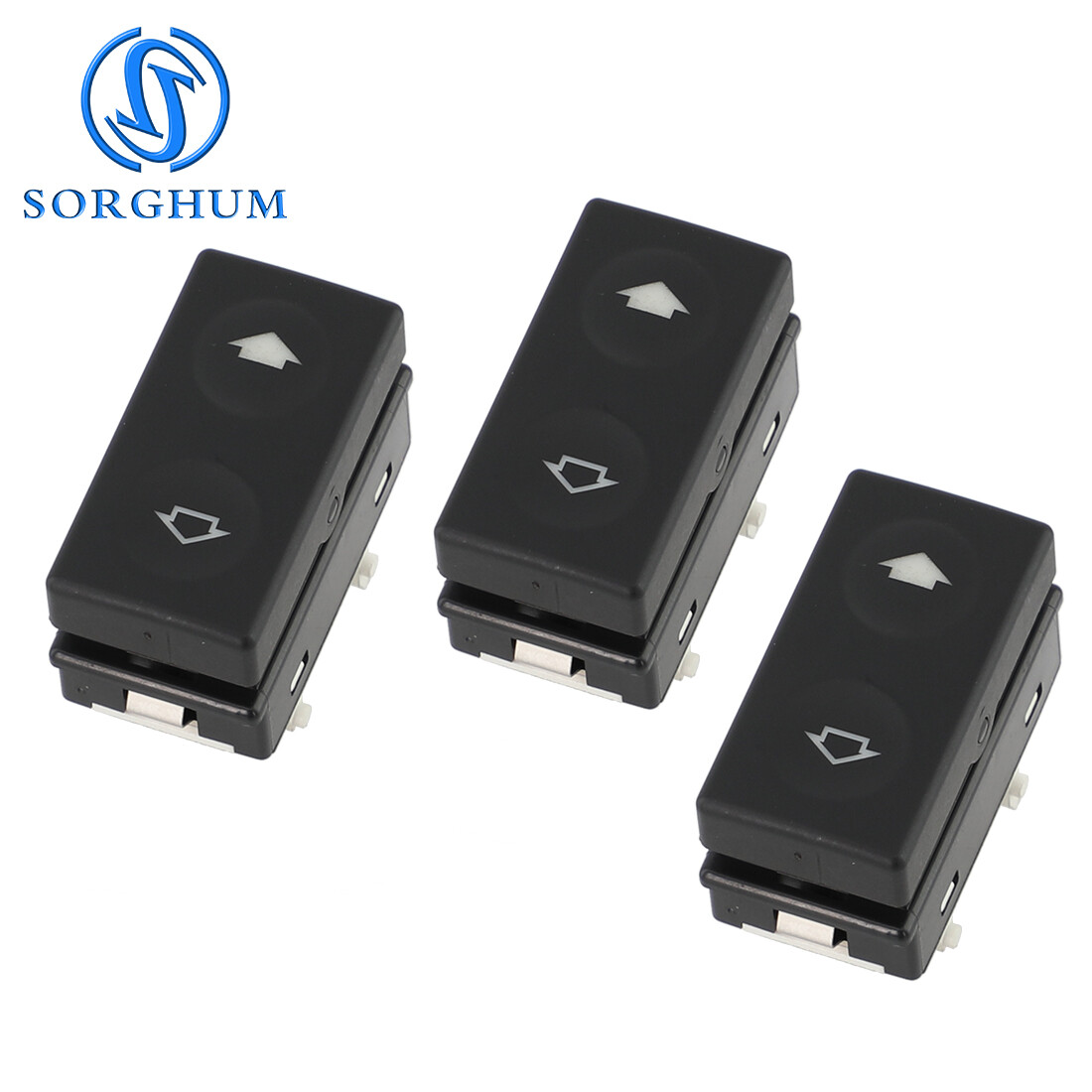 3PCS Power Window Control Switch Single Button 61311387916 For BMW E36 ...