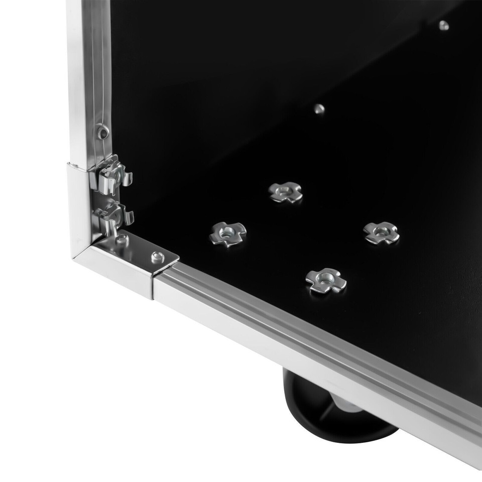 16U Server Rack Open Frame Rolling Network Data Rack 19 inch w/ Casters ...