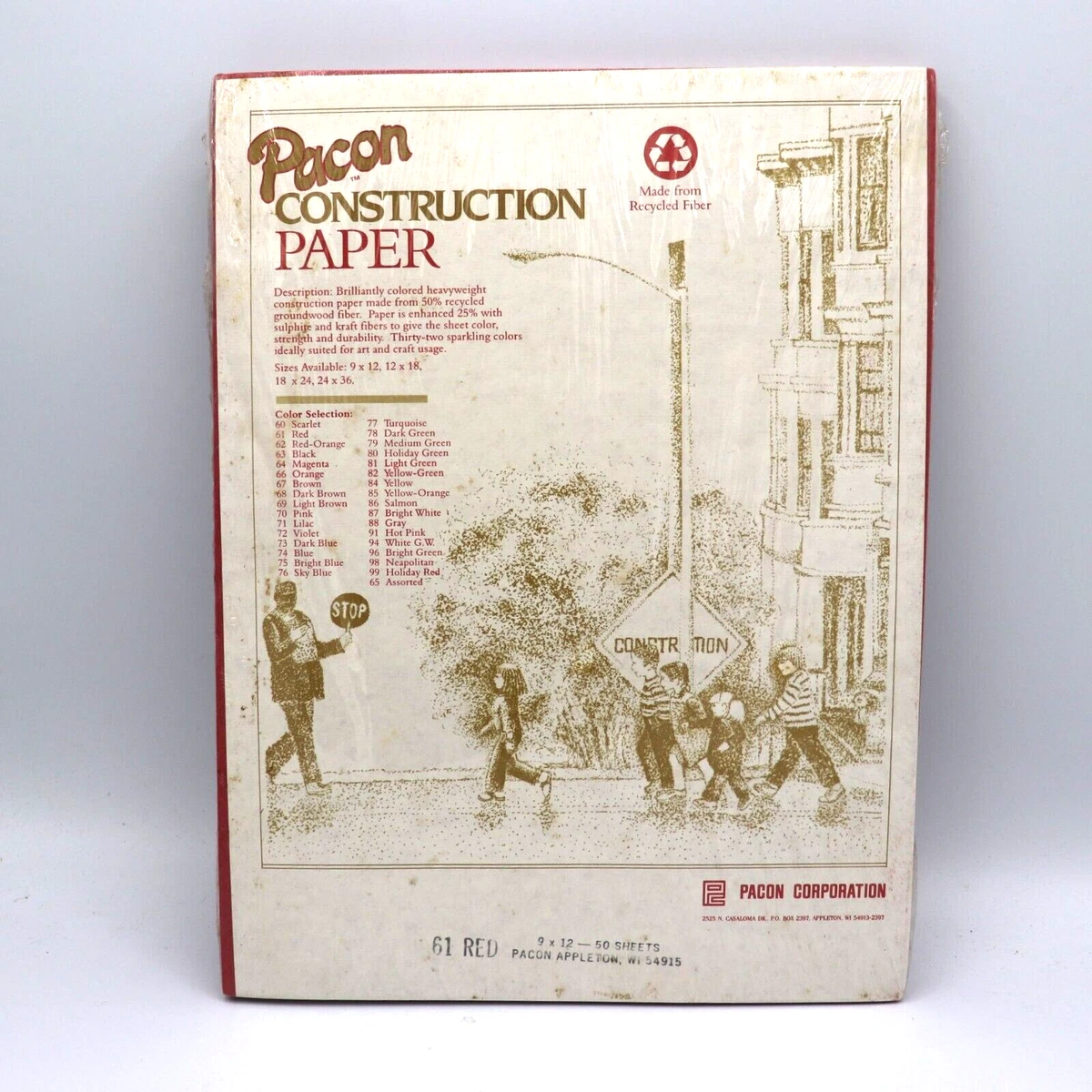 Dark Red Construction Paper