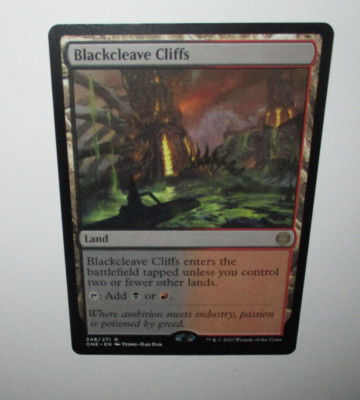 Blackcleave Cliffs: Phyrexia All Will Be One (248/271): Rare Land: MTG ...