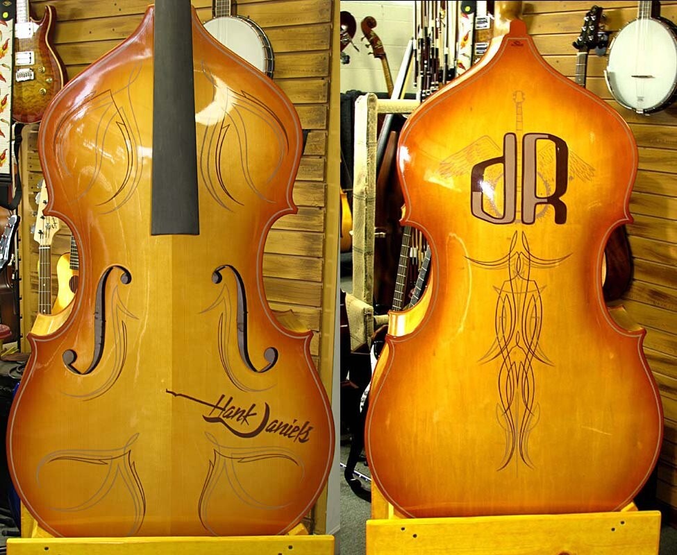 Shen 3/4 Upright Double Bass AWESOME CUSTOMIZED Bass - AIRBRUSHED ...