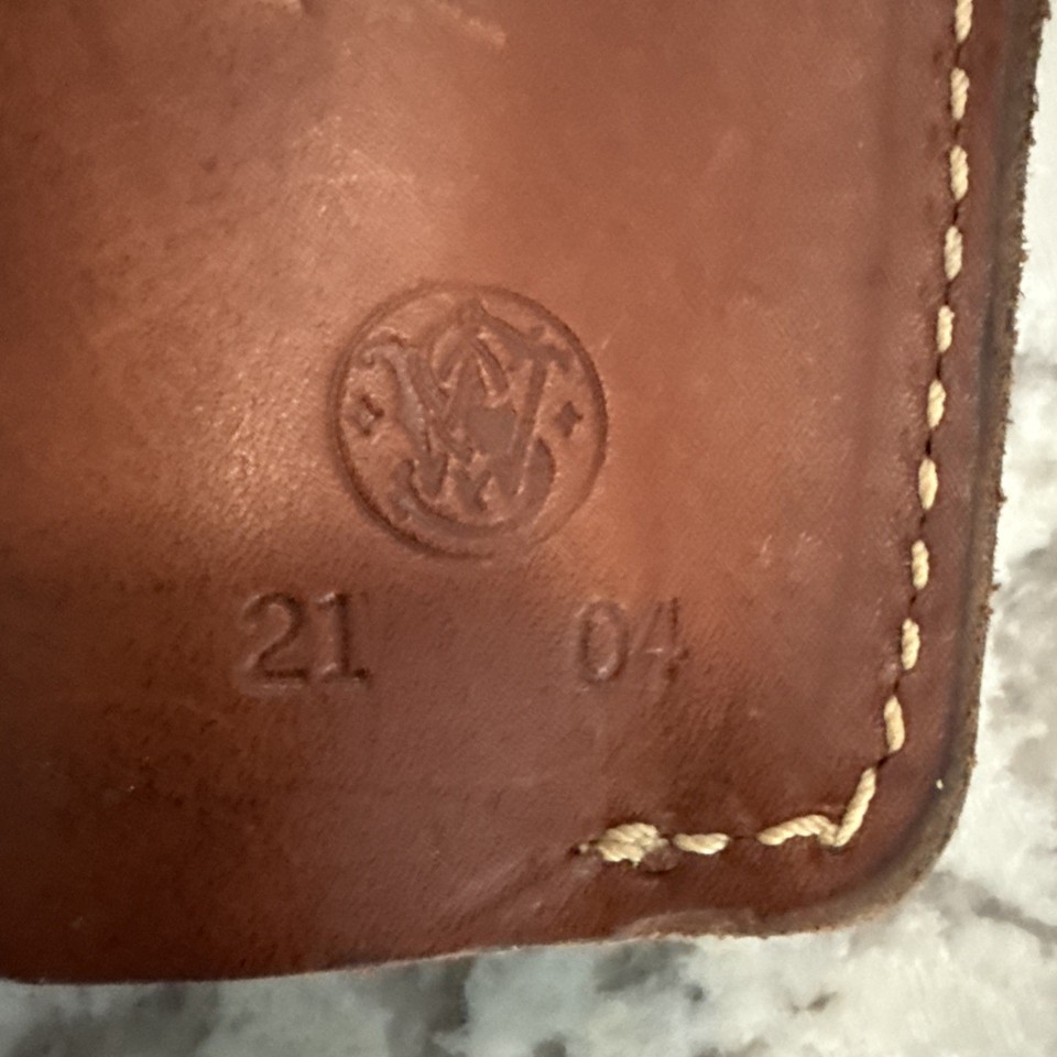 Vintage Smith and Wesson Holster, # 21 24, RH Fit, For K. Frame 4 Inch ...