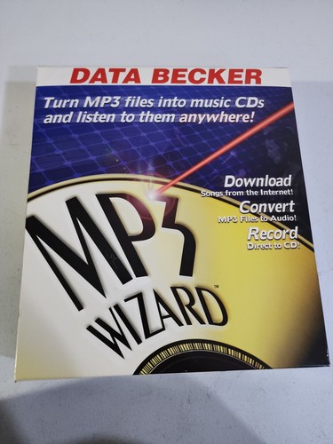 MP3 Wizard, PC, CD-ROM Windows 95 / 98, Data Becker, 1999 | eBay