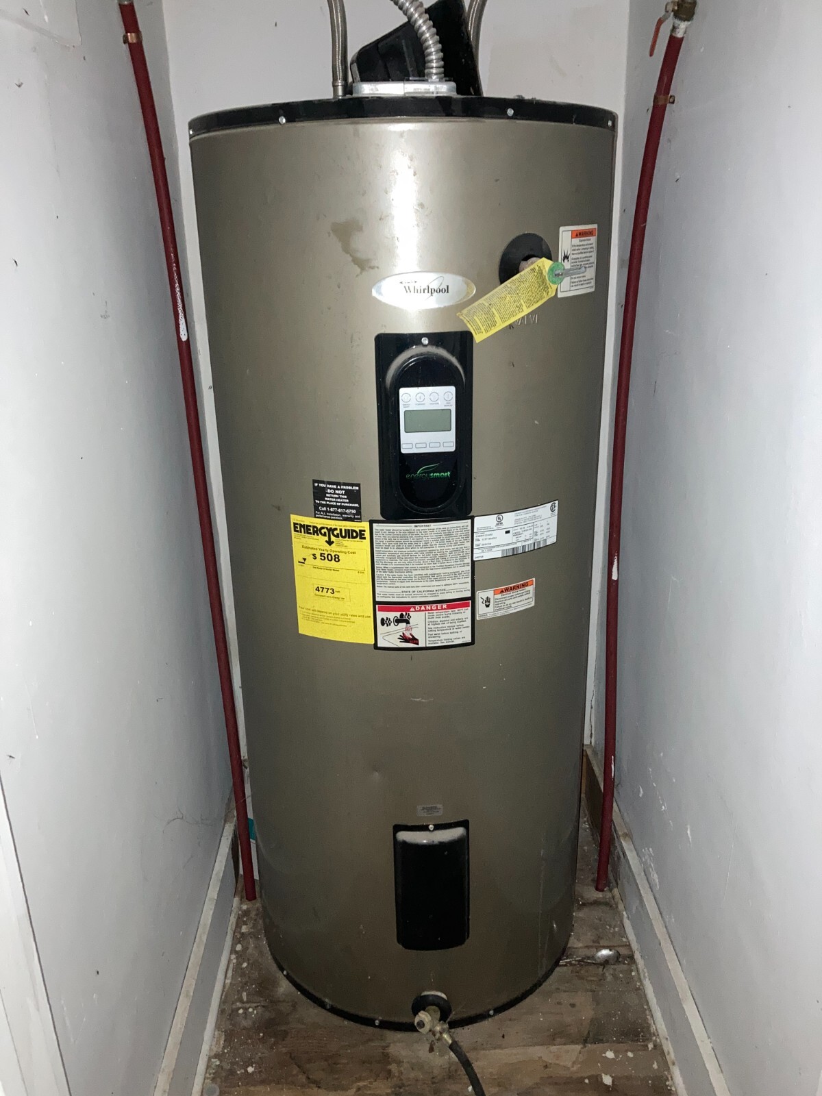 80 Gallon Whirlpool Electric Hot Water Heater Model #ES80H123-45D | eBay