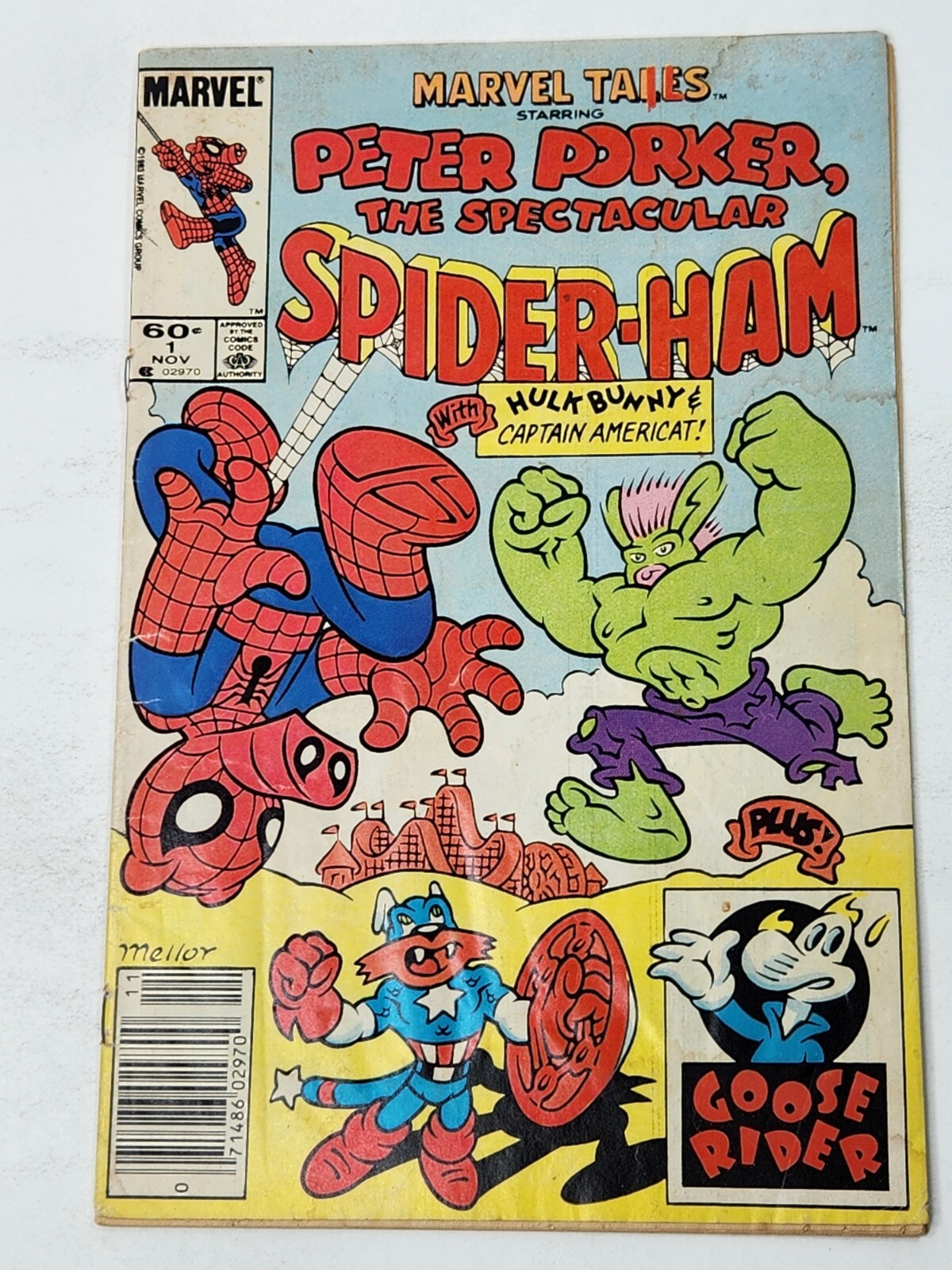 Marvel Tails 1 NEWSSTAND 1st App Spider-Ham Marvel Comics Bronze Age ...