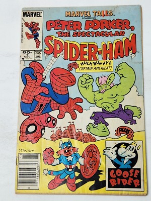 Marvel Tails 1 NEWSSTAND 1st App Spider-Ham Marvel Comics Bronze Age ...