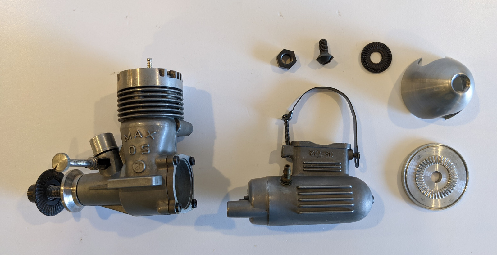 OS Max 20 Model Airplane Engine with Muffler and Parts Untested | eBay