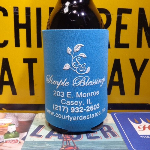 SIMPLE BLESSINGS - CASEY, ILLINOIS "Promo. Koozie x1" NOS - New Old ...