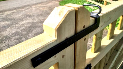 Gate throw over loop with handle driveway gate gate latch gate fittings ...