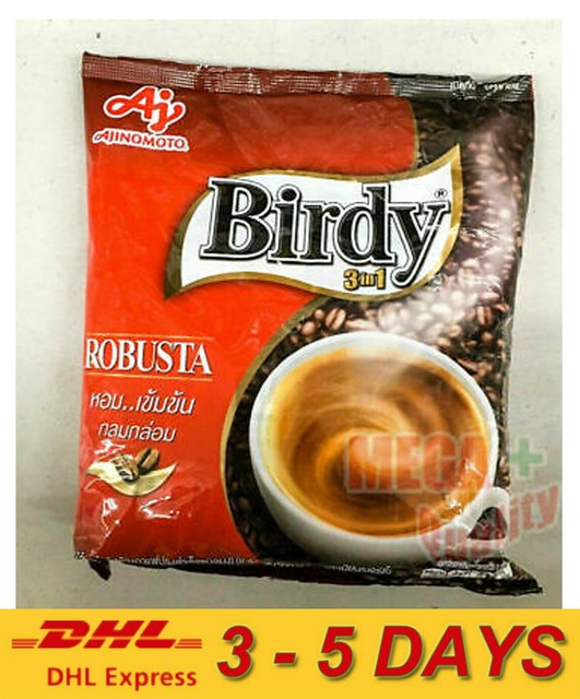 Birdy 3 in 1 Robusta Instant Coffee Powder by Ayinomoto-brand 16.5g X ...