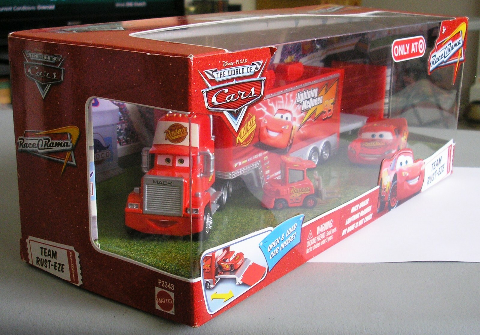 DISNEY PIXAR CARS - CHICK HICKS HAULER - TARGET TEAM RUST-EZE - RACE O ...