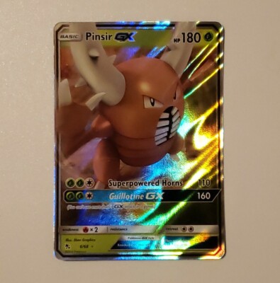 Pokémon TCG Hidden Fates Pinsir GX 6/68 SM Full Art Clean | eBay