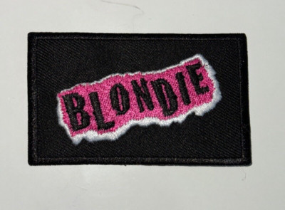 7.5 x 5.0 cm Blondie Pink Cool Cute Embroidered Patch Badge Iron/Sew On ...