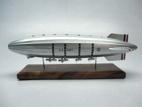 USS Akron ZRS-4 Blimp Desktop Replica Mahogany Kiln Dried Wood Model ...