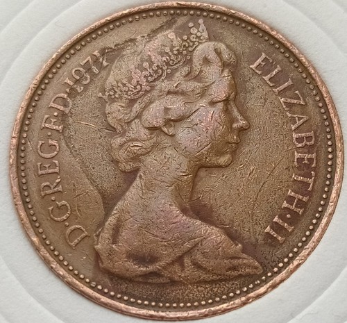 1971 2p New pence Rare Mint error Original old coin Circulated.Good ...