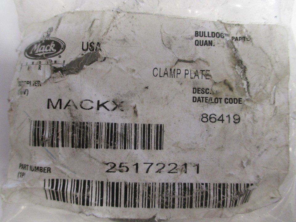 Mack Plate clamp Block 25172211 Part marked 29KB220-P2 | eBay