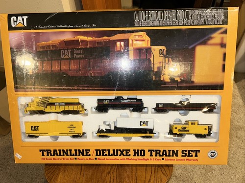 WALTHERS TRAINLINE CATERPILLAR DELUXE TRAIN SET HO SCALE CAT 1995 | eBay
