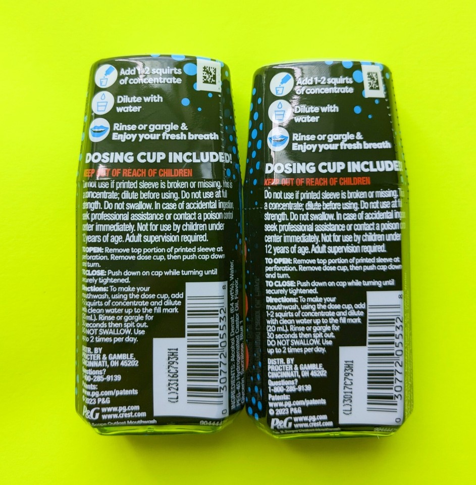 Crest SCOPE Squeeze Mouthwash Concentrate Cool Peppermint - Lot of 2 | eBay