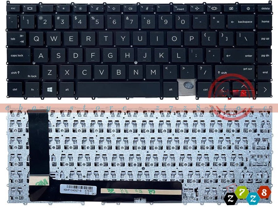 New For HP EliteBook X360 1040 G7 1040 G8 Laptop Keyboard US Black | eBay