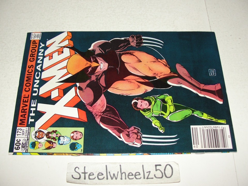 Uncanny X-Men #173 Newsstand Comic Marvel 1983 Wolverine Rogue Chris ...