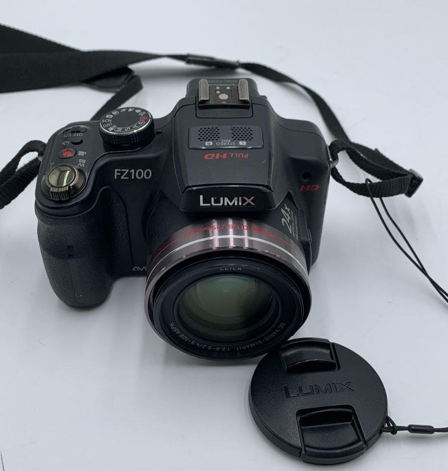 Panasonic Lumix DMC-FZ100 Digital Camera 24X Optical Zoom 14MP W ...
