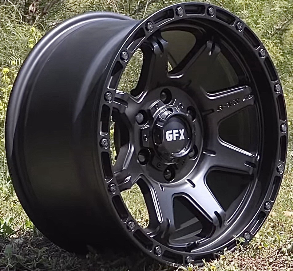 18" Matte Black GFX TR30 Wheels Rims fits Nissan Titan 6x5.5 +0 NEW 4x ...
