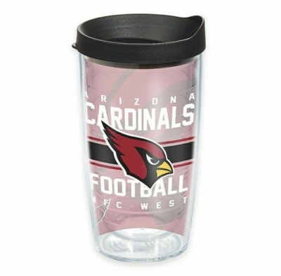 Arizona Cardinals 16oz Tervis Tumbler with Lid-Gridiron Wrap-Made in ...