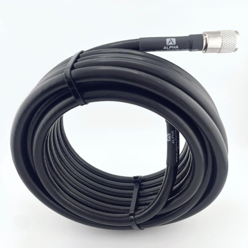 Alpha - 100ft RG8u Coax Cable with AMPHENOL PL259s Attached ...