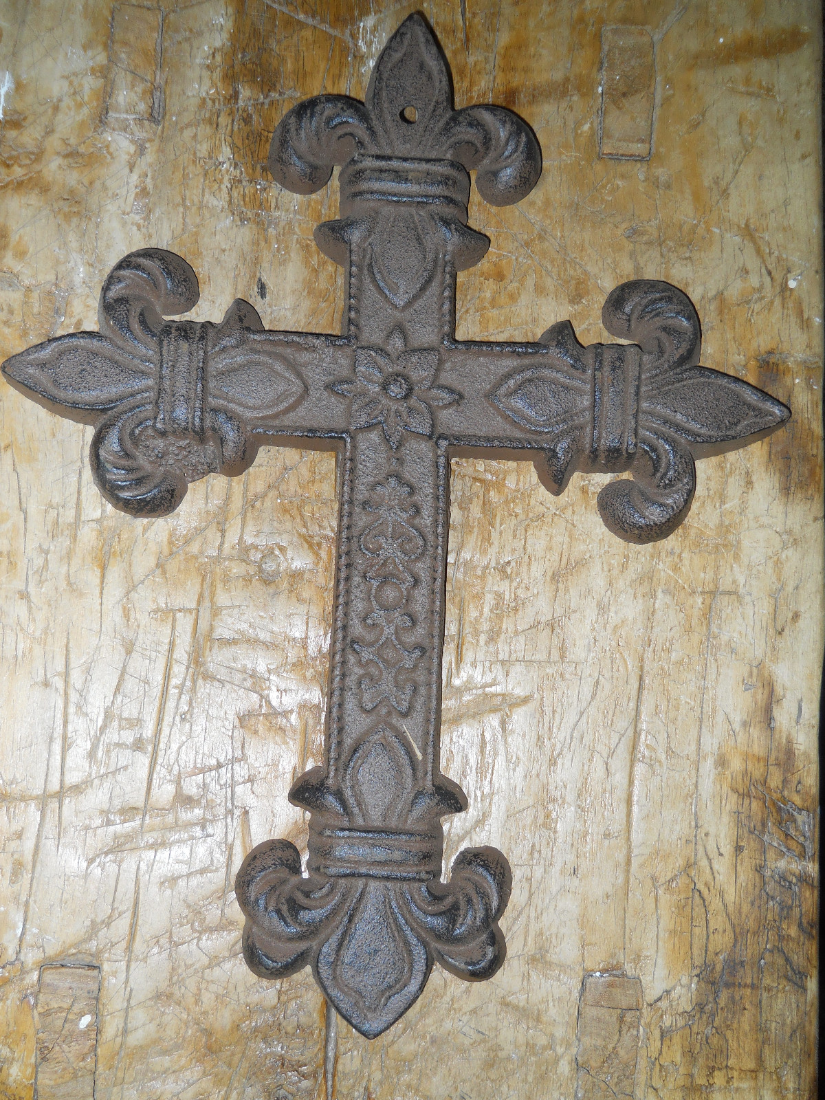 Cast Iron Victorian Style RELIGIOUS CROSS Rustic Ranch Western Decor ...