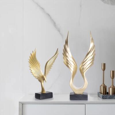 Nordic Creative Ornament Wing Figures Vivid Angel Wing Statue Art Home ...