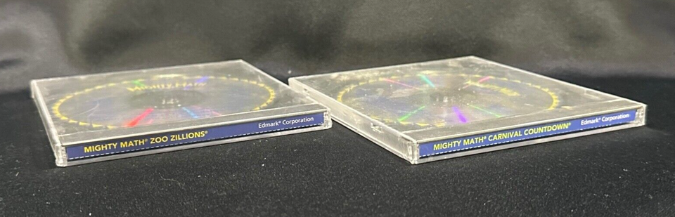NEW Hooked On Math Mighty Math (CD ROM, 1999) Carnival Countdown Zoo ...