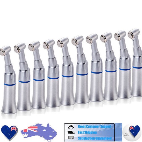 10×Dental Push Contra Angle Slow Speed Handpiece Latch Bur E-type Moter ...
