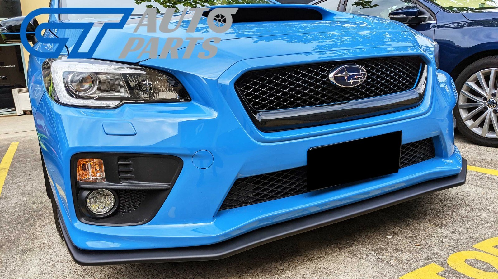 V1 STI Style OE Front Bumper Lip Matte Black for 2014-2021 Subaru WRX ...