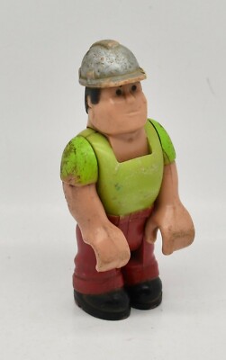 Husky Helpers Construction Worker Green Shirt Red Pants Figure Fisher ...
