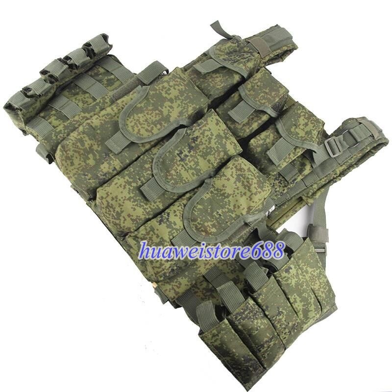 Russian 6B46 Tactical Vest Body Armor Molle Plate Carrier AK Pouches ...