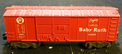 Vintage 1950's Lionel X6014 PRR Curtiss Baby Ruth Box Car Good - Very ...