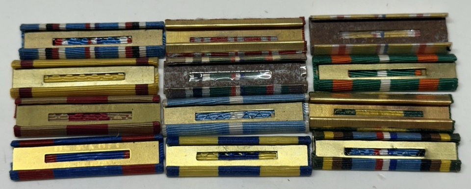 Vintage Military Ribbon Bars Army Navy Air Force Marines Coast Guard ...
