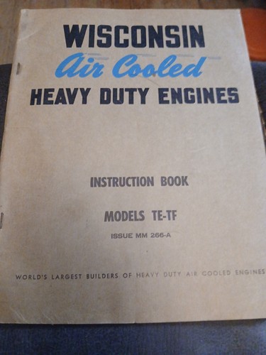 VTG Wisconsin Air Cooled Heavy Duty Engine Model TE TF Instruction ...