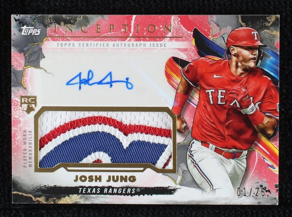 2023 Topps Inception - Inception Autograph Patch Red #IAP-JJ Josh Jung ...