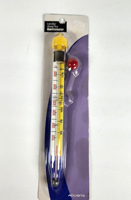 ACURITE Glass Candy Cooking Thermometer For Deep Frying Jelly Candy 9 ...