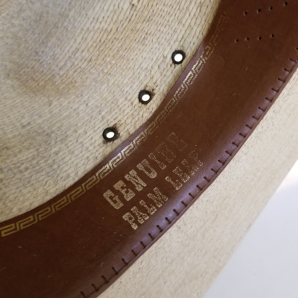 Vintage Texas Hat Company Size 7 Geniune Genuine Palm Leaf Cowboy ...