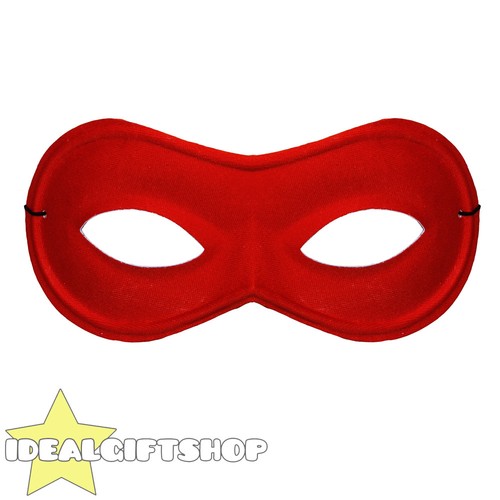 RED EYE MASK BURGLAR SUPERHERO FANCY DRESS COSTUME ACCESSORY | eBay