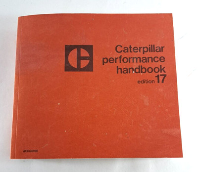 Manuals & Books - Cat Caterpillar Performance Handbook Edition