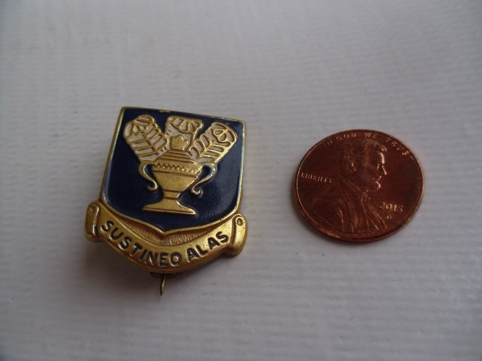 WWII US Army Air Corps Technical School Sustineo Alas Sterling 2 Piece ...