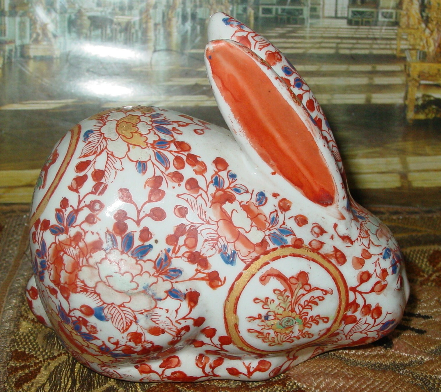 JAPANESE IMARI HAND-PAINTED W/ CARTOUCHES & VARIOUS FLORA SIGNED ...