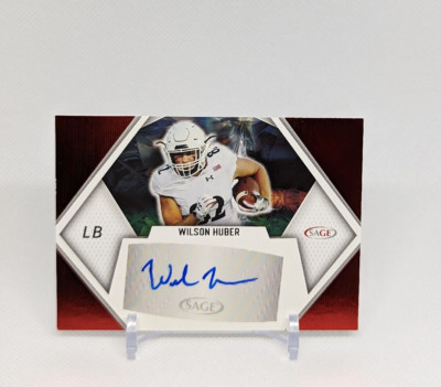 2023 SAGE🔥WILSON HUBER🔥AUTO🔥MINT?!🔥RED FOIL ROOKIE RC🔥Vikings🔥📈 | eBay