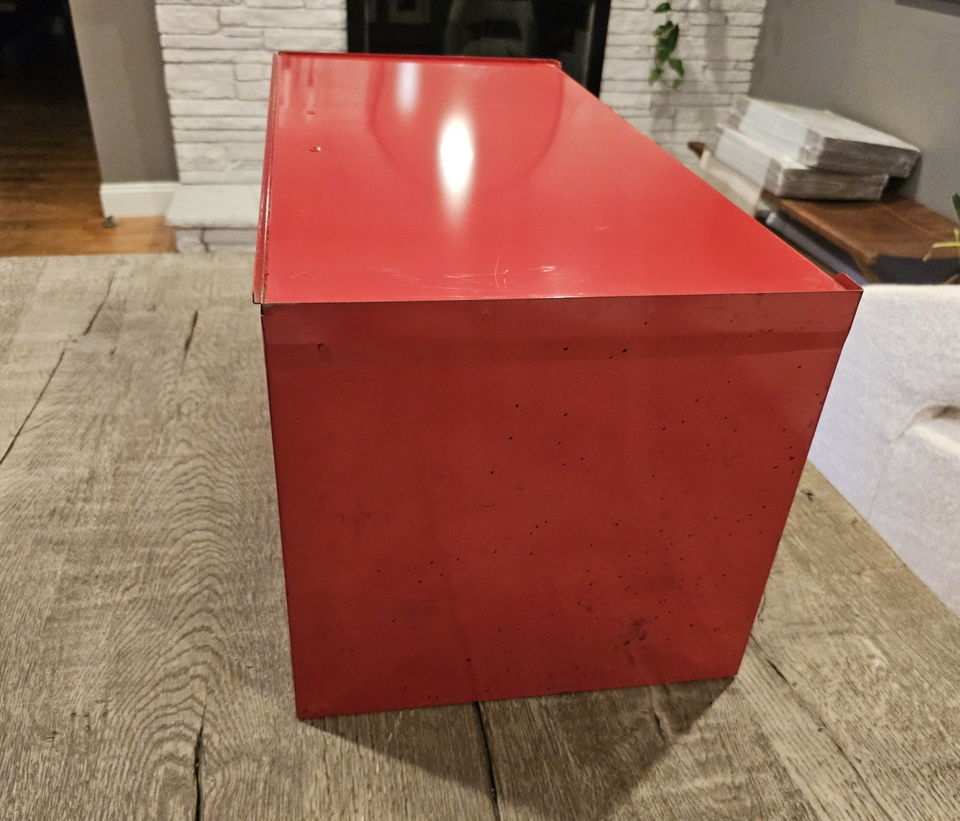 Vintage Red Craftsman 4 Drawer Intermediate Chest Middle Tool Box 26 ...
